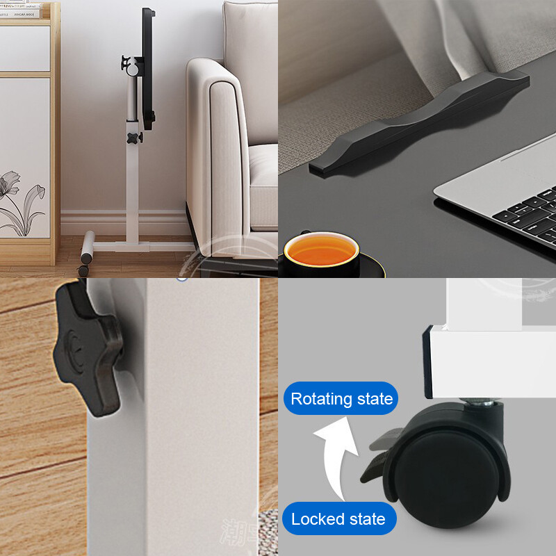 Over Bed Chair Table Hospital Overbed Height Adjustable Laptop Mobile ...