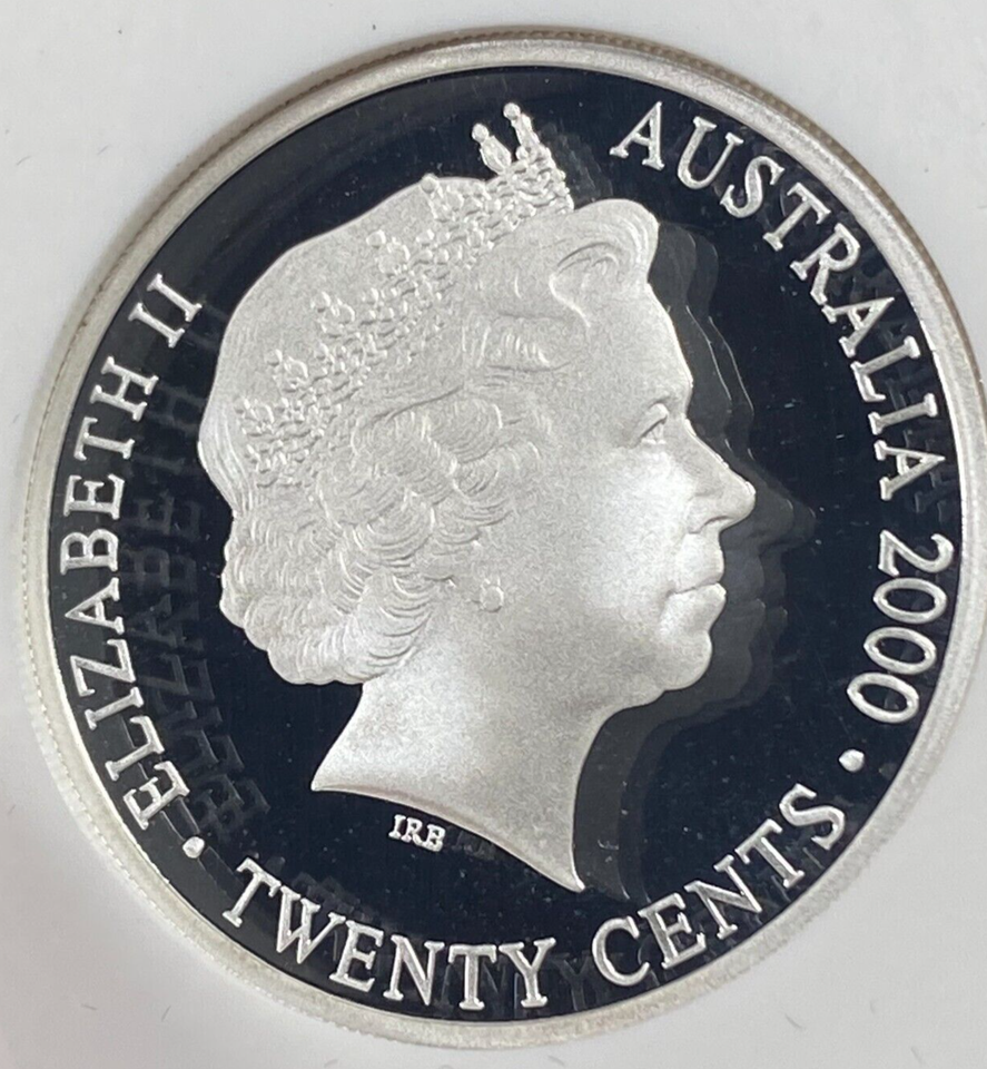 2000 AUSTRALIA PROOF SILVER 20 CENT GEORGE V COIN NGC PF 70 ULTRA CAMEO ...