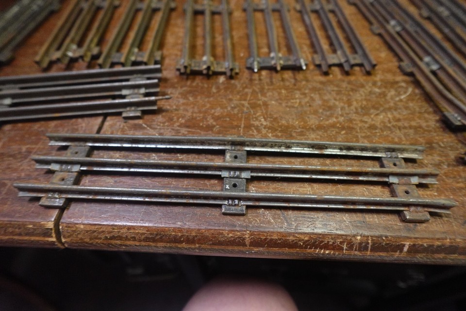 Lionel O27 or O Gauge MARX Trains Lot Of 13 Pieces Rail Metal Straight ...