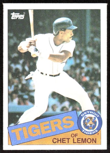 1985 7244A Topps Chet Lemon Detroit Tigers #20 | eBay