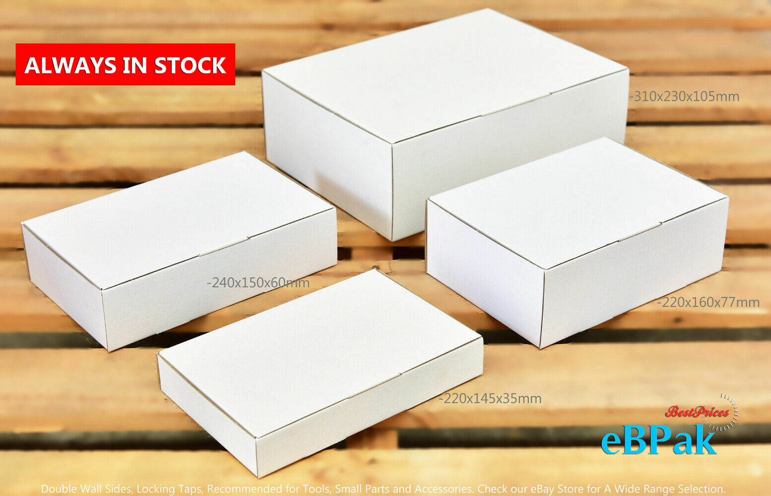 50x Mailing Box 270 x 160 x 100mm Shipping Carton fit Large Satchel ...