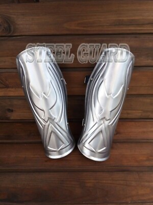 Medieval Larp Warrior Pair Of Bracers Hand Protection Guard Steel ...
