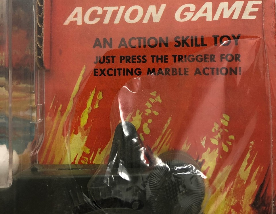 GI JOE Bagatelle Gun Action Pinball Game 1964 Hasbro Vintage Marine ...