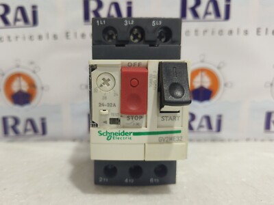 SCHNEIDER ELECTRIC GV2-ME32 3-POLE TESYS GV MOTOR PROTECTION CIRCUIT ...