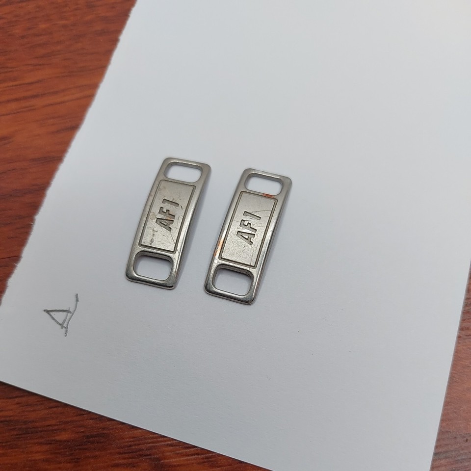 Nike AF1 Shoe Badge Lace Buckles Tags Authentic Air Force One Lace ...