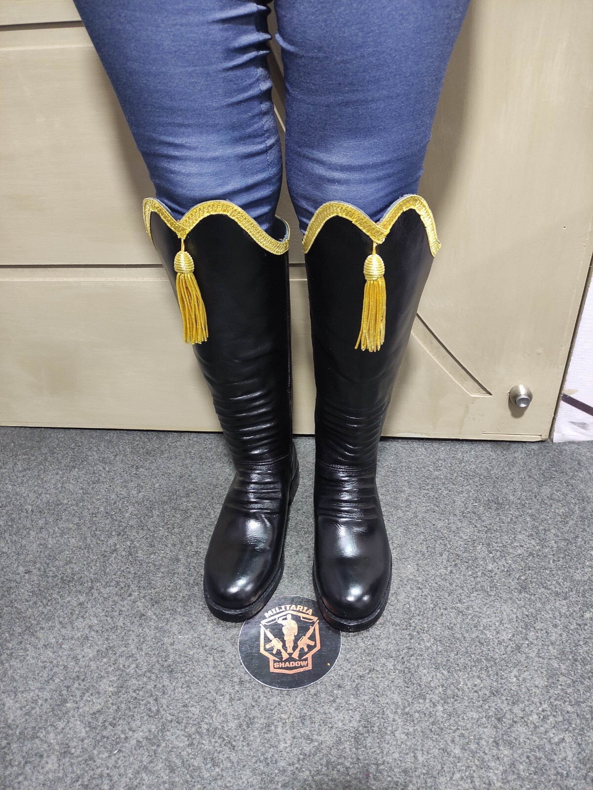 Hessian Military Boot With Leather Sole Fully Handmade. Riding Boot ...