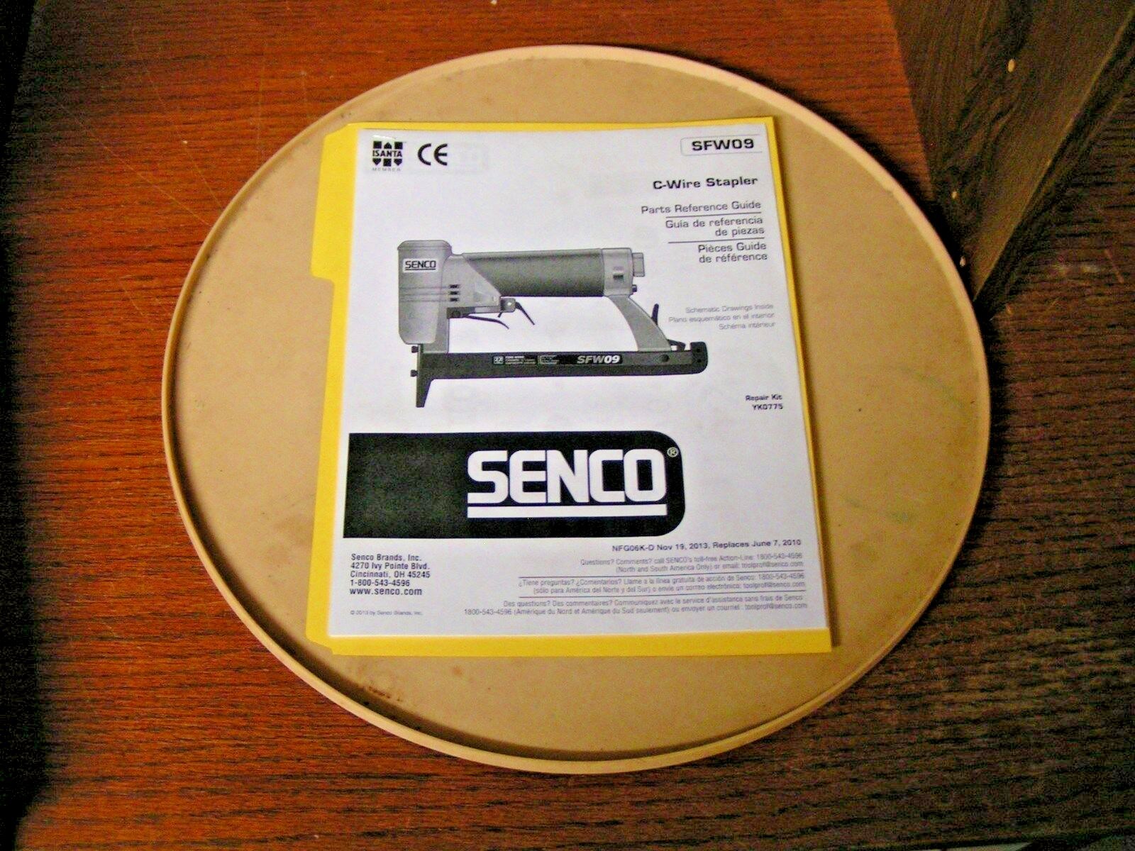 SENCO PRODUCTS PARTS MANUAL - PNEUMATIC C-WIRE STAPLER - MODEL#SFW09 | eBay