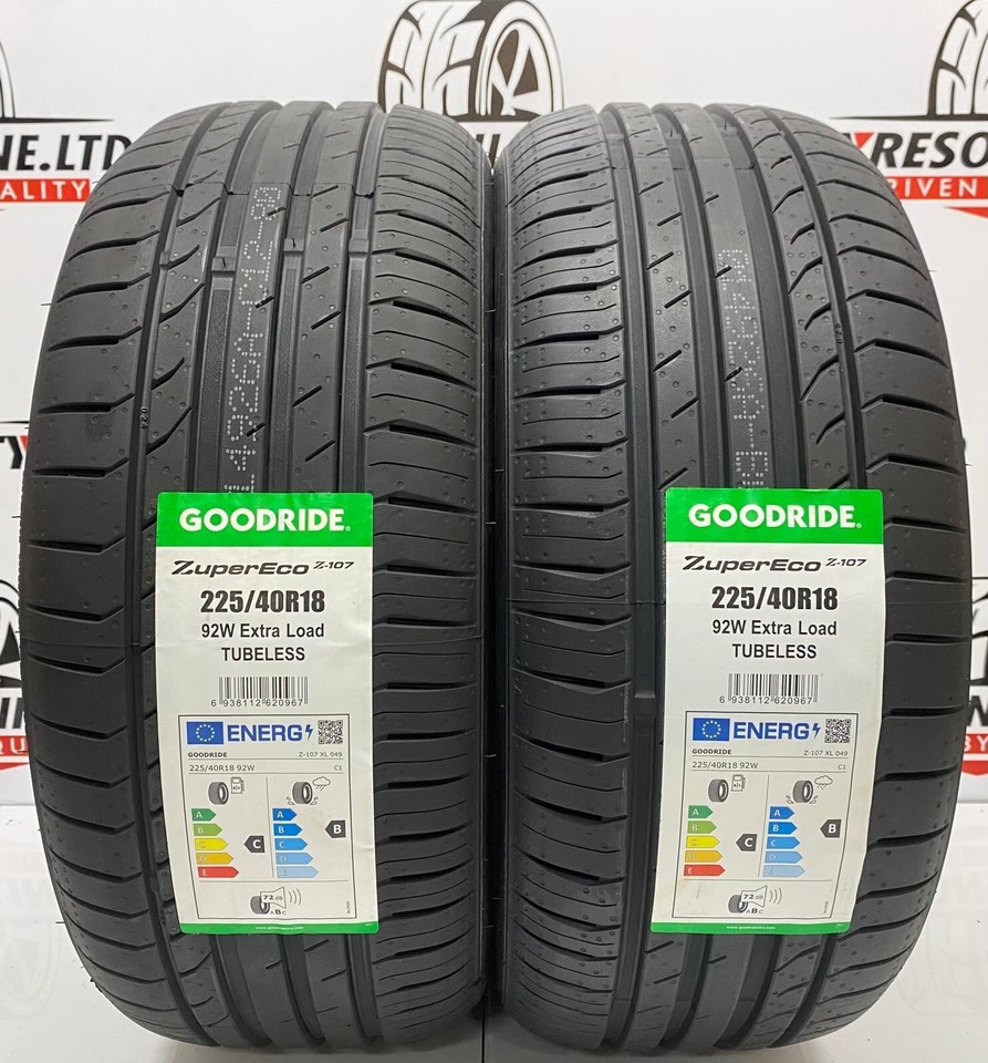 4 X 225 40 18 GOODRIDE 225/40R18 92W XL BRAND NEW C & B RATED TYRES ...