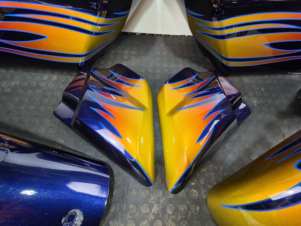 114 14-23 OEM Harley FLHR Road King Meteor Blue Fairing Body Paint Set Kit Tin | eBay