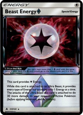 Beast Energy Prism Star - 117/131 - Forbidden Light - Holo | eBay