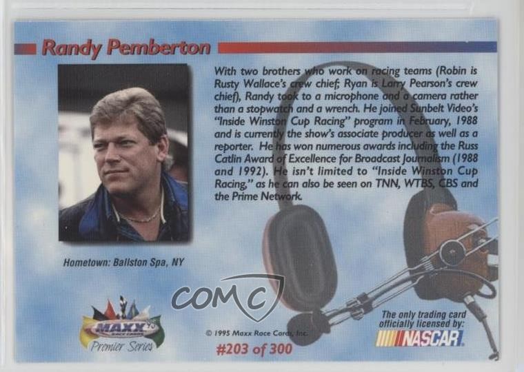 1995 Maxx Premier Series Randy Pemberton #203 | eBay