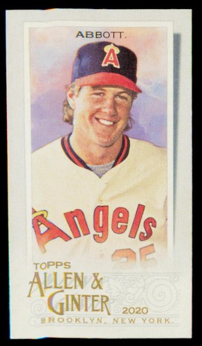 2020 Topps Allen & Ginter Jim Abbott 200 Mini A & G Back California ...