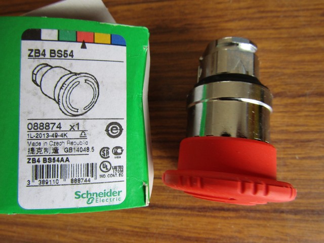 TELEMECANIQUE Schneider Push Button Head Red Zb4 Bs54 Zb4bs54aa for ...