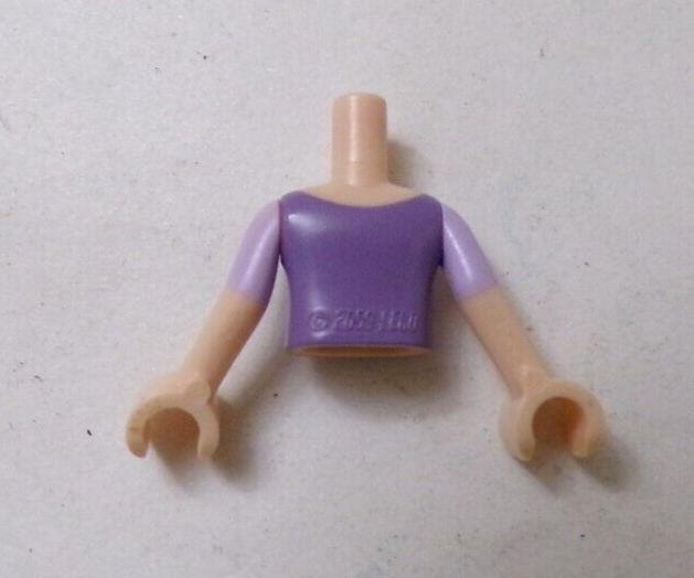 Lego x1 Mini Doll Torso, Purple Shirt, Pink Ties, Lt Skin, FTGpb043c01 ...