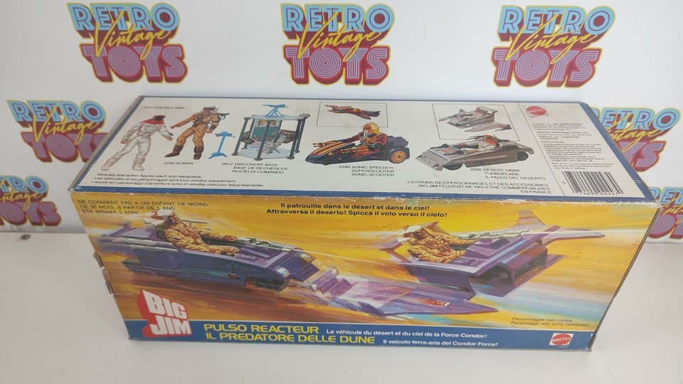 BIG JIM SAND SNIPER CONDOR FORCE DESERT DRIVER SKY FLIER VINTAGE MIB ...