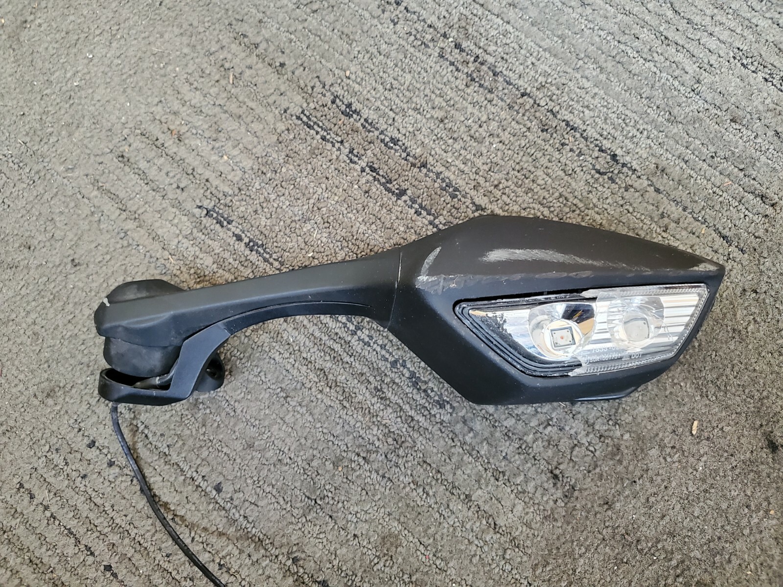 16-19 Kawasaki Ninja ZX10R Left Side Rear view Mirror OEM zx10 Damaged ...