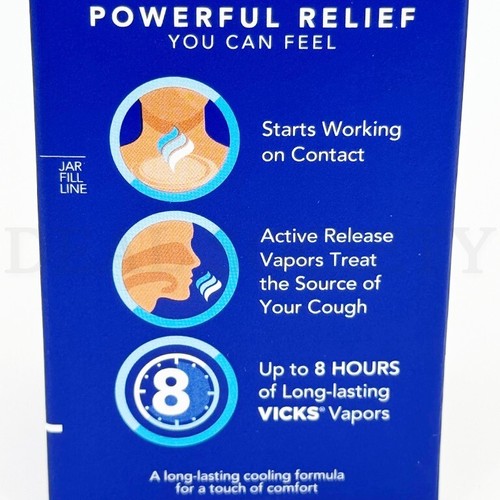 Vicks VapoRub Advanced Plus Cough Suppressant Topical Chest Rub 2.82oz ...