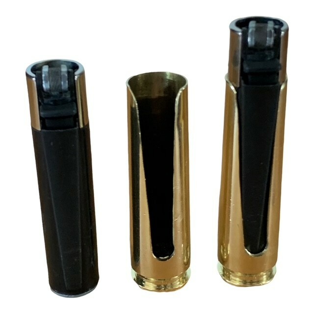 50 Cal Solid Brass Clipper Lighter Case cover hand made Greenzone ...