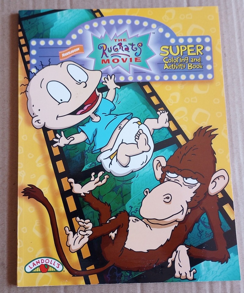 The Rugrats Movie Super Coloring & Activity Book Unused 1998 Vintage ...
