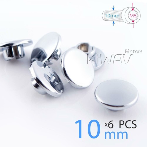 chrome bolt cap screw cover hole plug 10mm bolt (M8 allen key) x6pcs | eBay