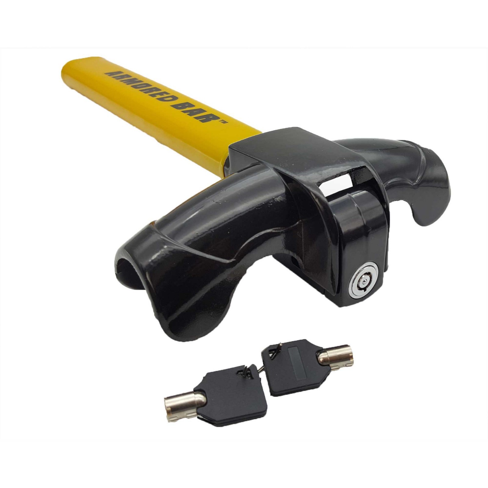 Universal Heavy Duty Steering Wheel Lock Anti Theft Rotary Security ...