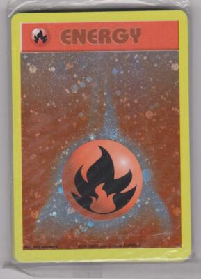 Sealed Pack of 25 Pokemon Fire Energy Holo Promo Cards | eBay