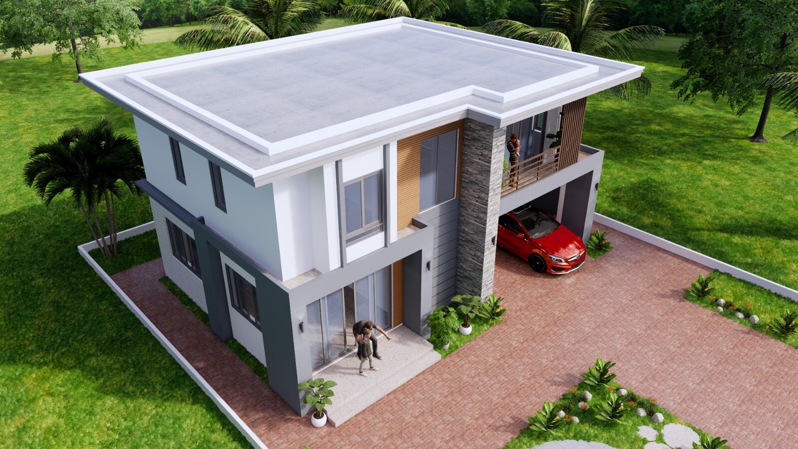 36x23 Feet House Plan 11x7 Meter 3 Bed 3 Baths Terrace Roof (A4 Hard ...