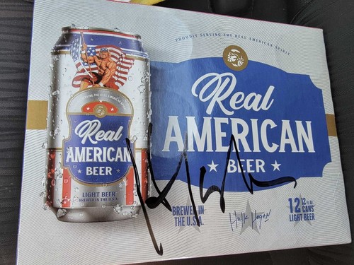 WWE HULK HOGAN Signed Real American Beer 12 Pack Box | eBay