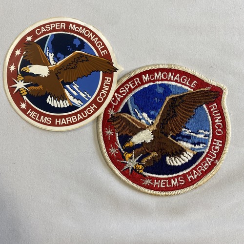 Nasa Crew Embroidered Patch Casper Helms McMonagle Harbaugh STS - 54 ...