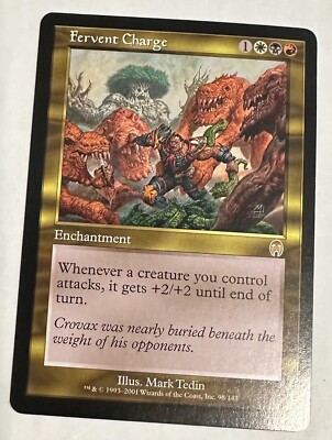 MTG Fervent Charge x1 LP Apocalypse Magic the Gathering | eBay