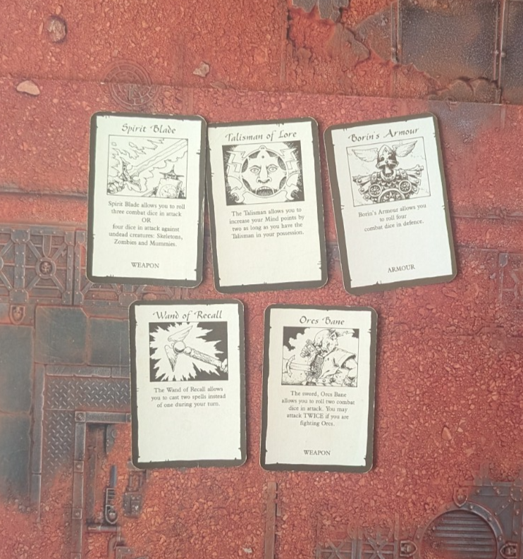 Heroquest 1989 Spare Parts Cards Tokens Dice Miniatures | eBay