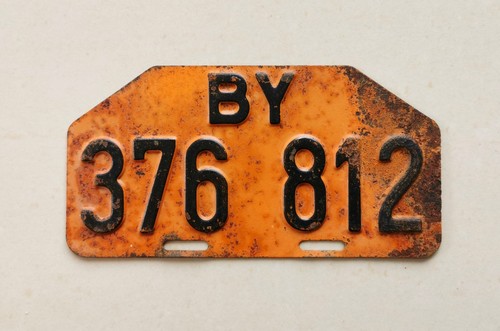 Altes Motorrad Kennzeichen Nummernschild license plate BESATZUNGSZONE ...