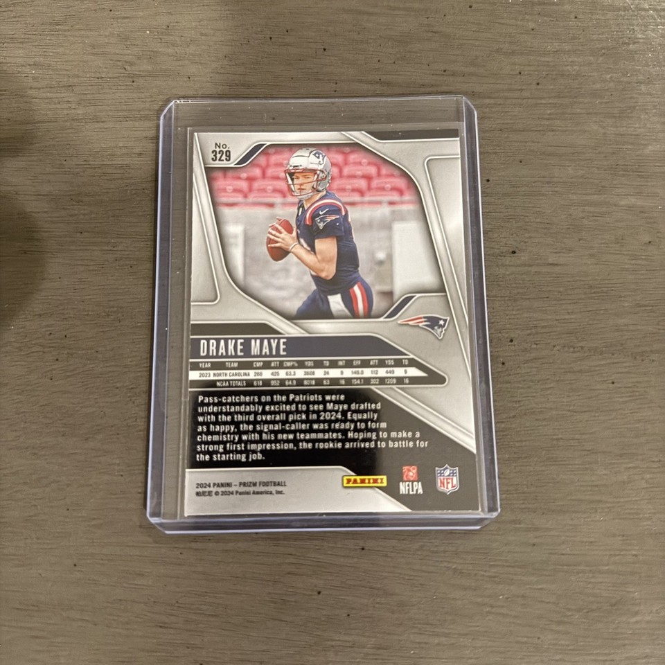 Drake Maye 2024 Panini Prizm Rookie Card #329 - New England Patriots | eBay