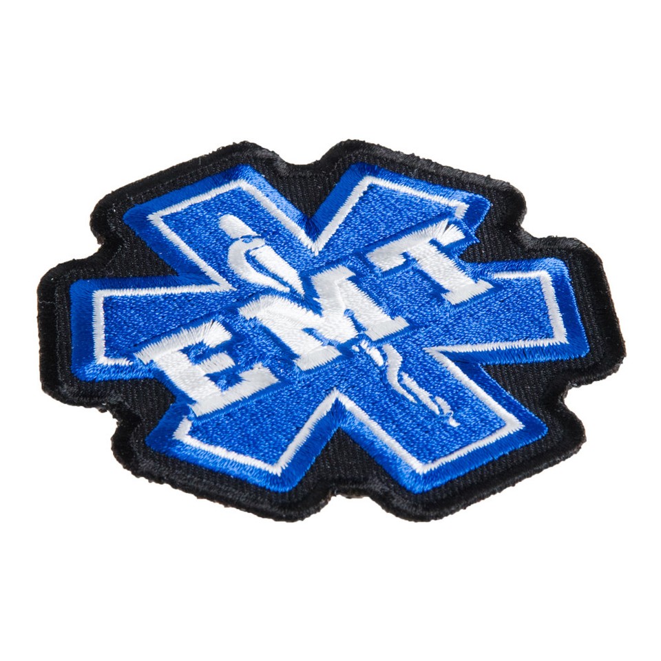 Star Of Life Blue EMT Patch, Medical Profession Patches | eBay