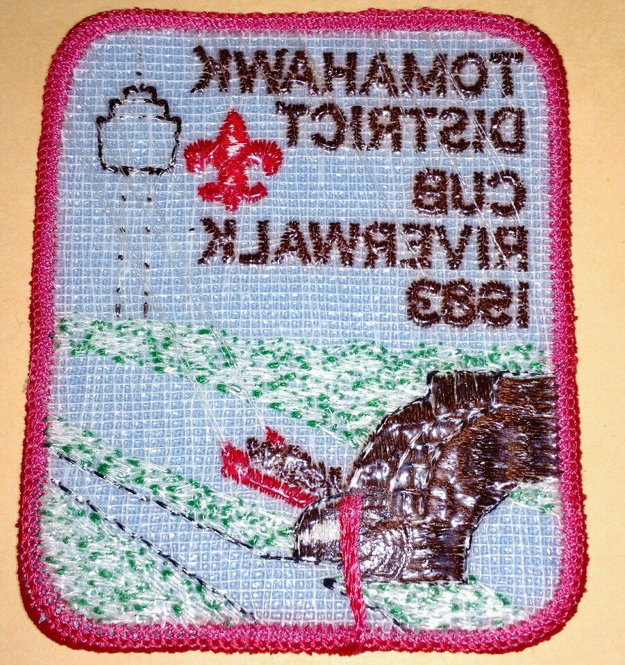 Vintage Scout Patch Tomahawk District Cub Riverwalk 1983 | eBay