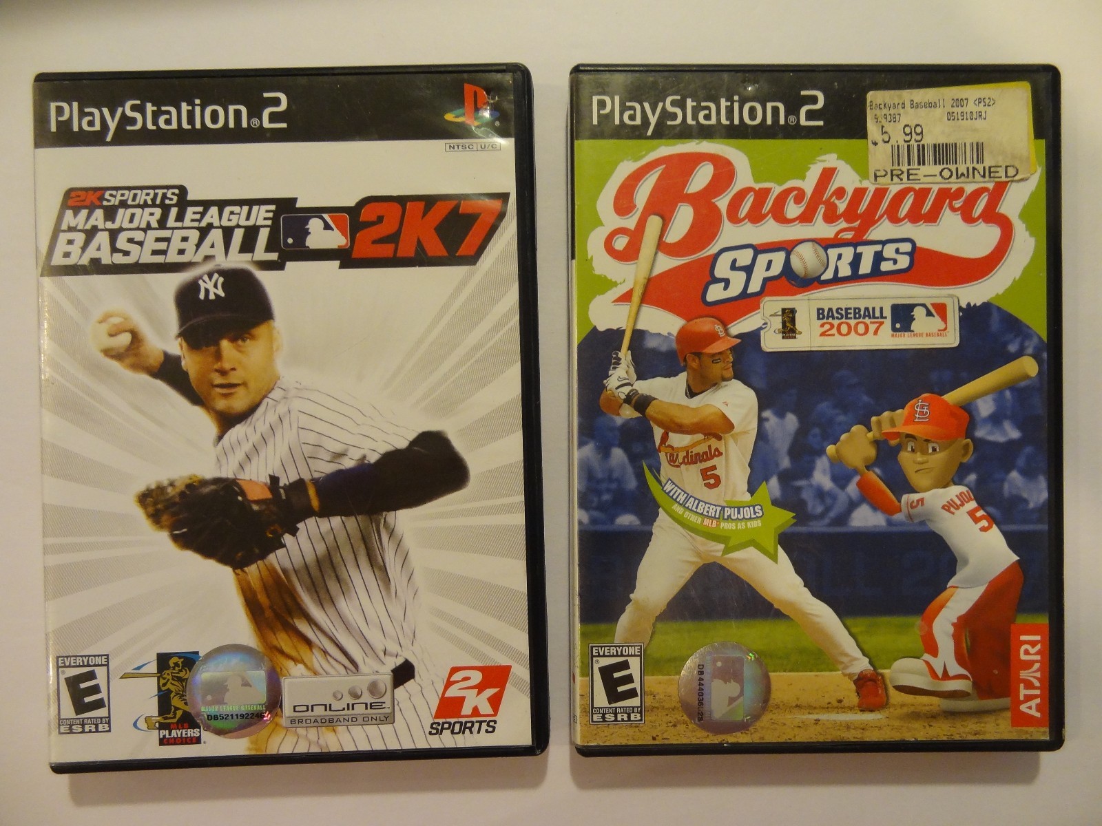 Lot of 2 PS2 games: MLB 2K7 and BACKYARD SPORTS BASEBALL 07- AA17 | eBay
