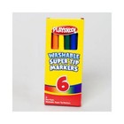 Playskool Washable Super Tip Markers 6 Count - Case of 24 for sale ...