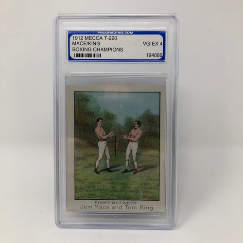 1910 T220 Mecca Cigarettes Jem Mace vs Tom King Boxing PRE WAR Tobacco ...