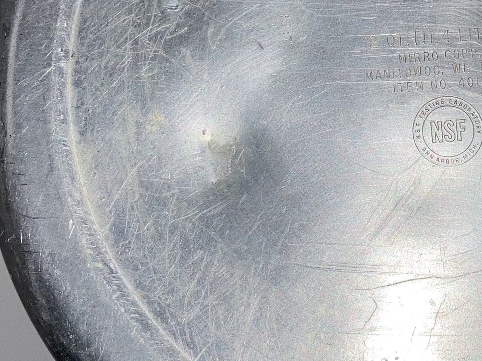 Vintage Mirro Aluminum 12 Qt. Stock Pot #4012 w/lid, USA made, some ...