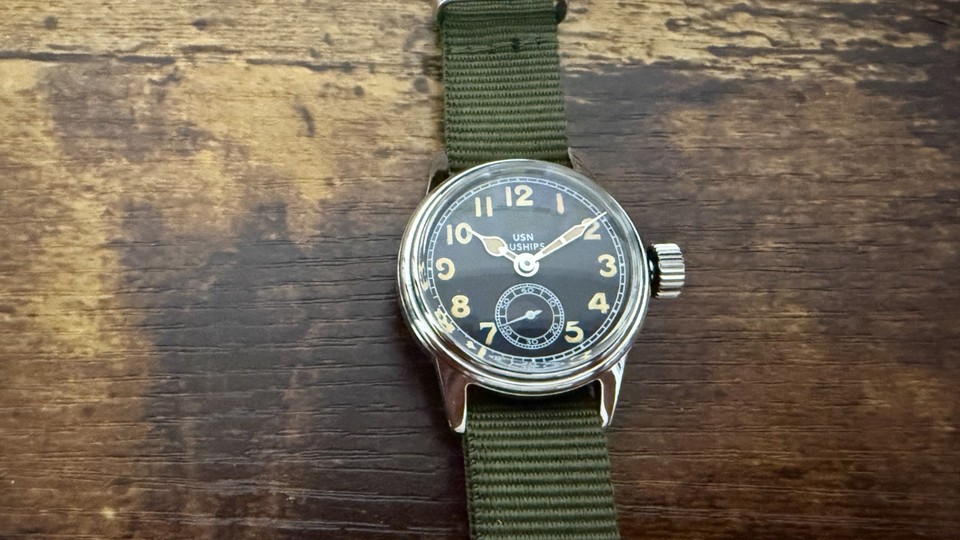 WW2 HAMILTON MILITARY WATC USN BUSHIPS SUB SECOND WITH NEW CASE ! | eBay