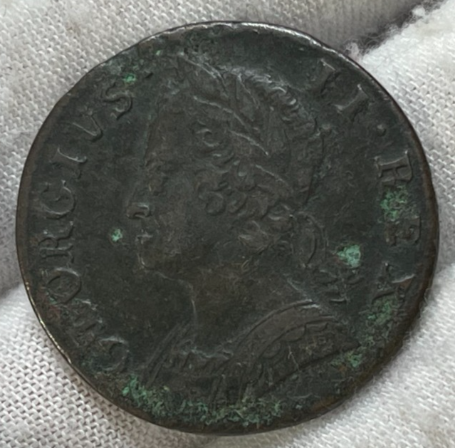 1749 Great Britain Half Penny Coin Better Condition High Value | eBay