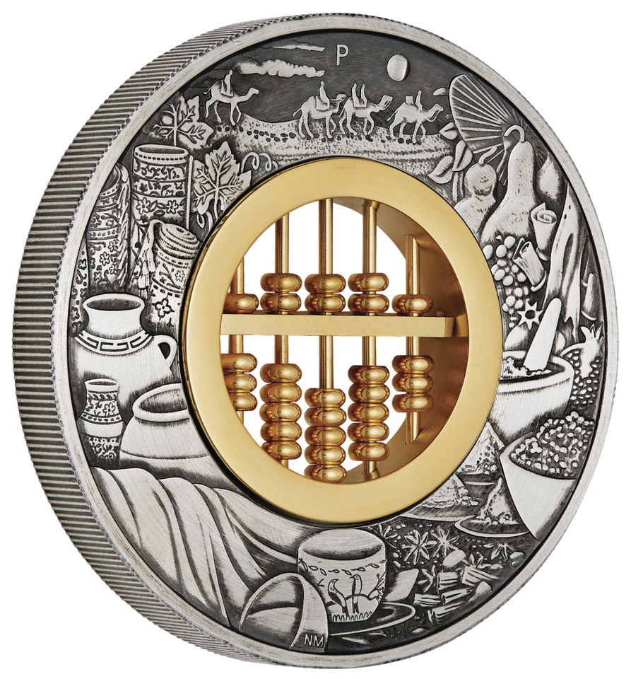 In Stock 2019 ABACUS 2oz .9999 SILVER $2 ANTIQUED COIN | eBay