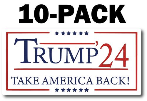 10PCS SET TRUMP 2024 BUMPER STICKER STICKERS TAKE SAVE AMERICA BACK ...