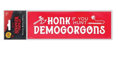 NWT Stranger Things car magnet Bumper Sticker Decal Honk if you HUNT ...