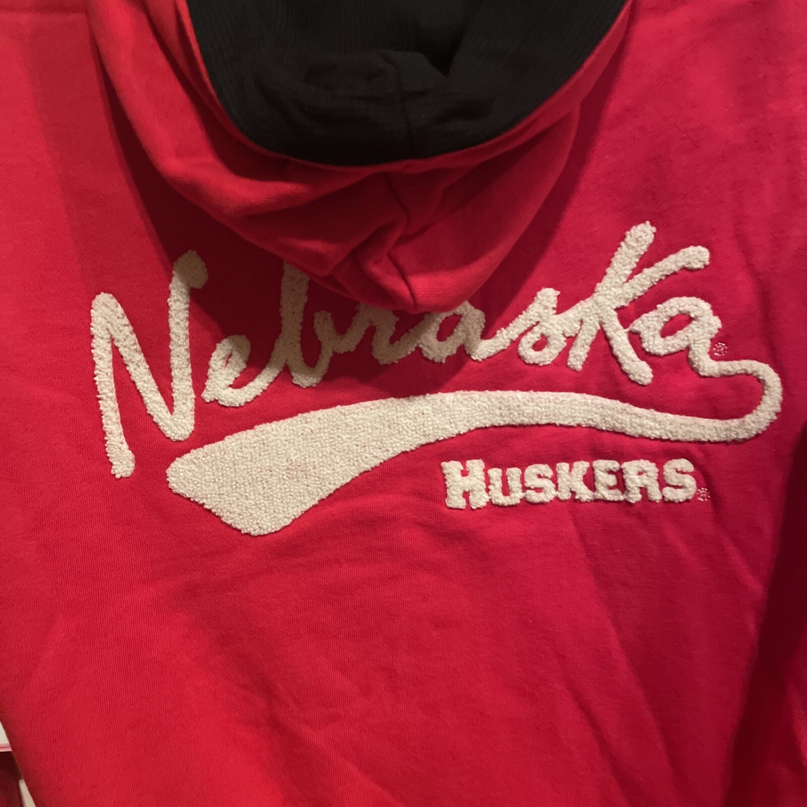 nebraska cornhuskers letterman jacket embroidery snap front hoodie | eBay