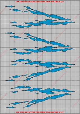 TRN2004PT Ripped General Paint Mask/ Stencil Kit | eBay