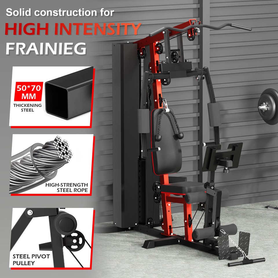 Full Body Home Gym Multifunctional Exercise Equipment with 148lbs ...