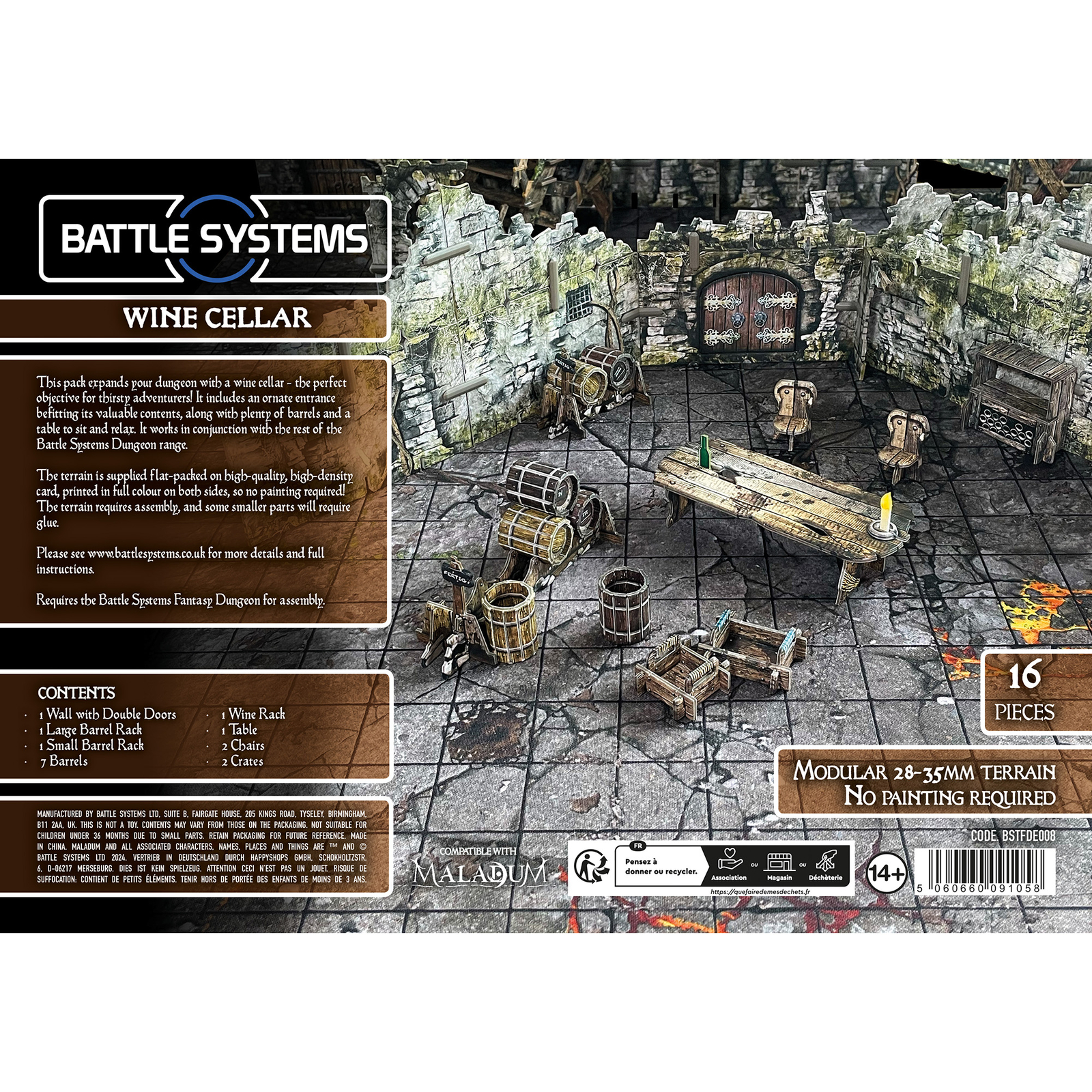 Wine Cellar - Battle Systems Terrain Dungeon Crawler D&D DND HeroQuest ...
