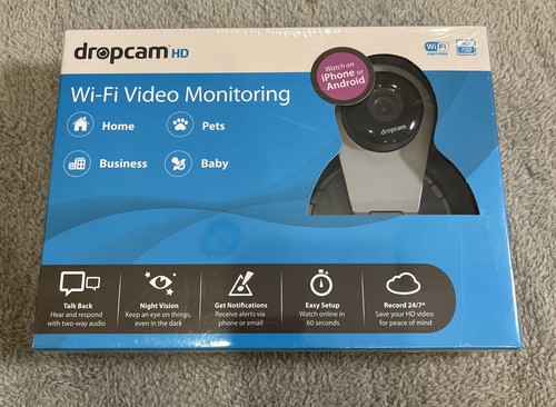 Dropcam HD Wi-Fi Wireless Video Monitoring Camera Night Vision 2-Way ...