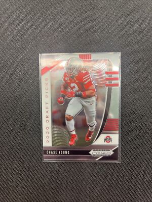 CHASE YOUNG SILVER PRIZM ROOKIE CARD JERSEY #2 OSU REDSKINS RC 2020 ...